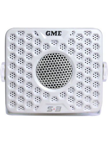 GME 60 Watt Marine Box Speakers 110 X 100 mm (Pair) White Gme (GS300 ...