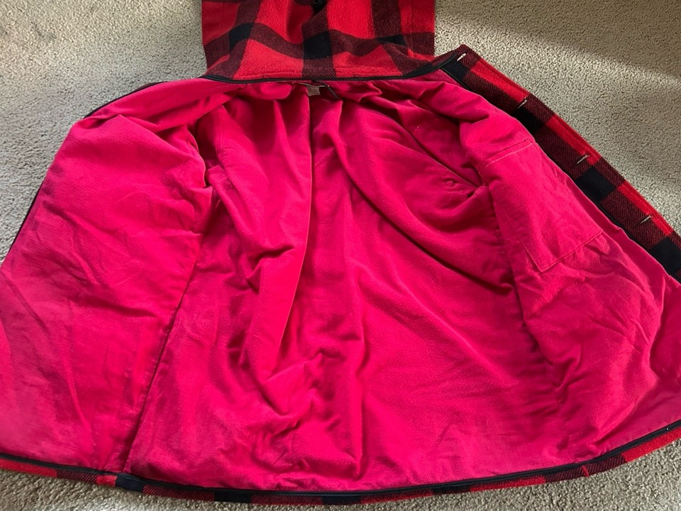 VINTAGE Johnson Woolen Mills Mens Wool Plaid Full Zip Cruiser Jacket ...