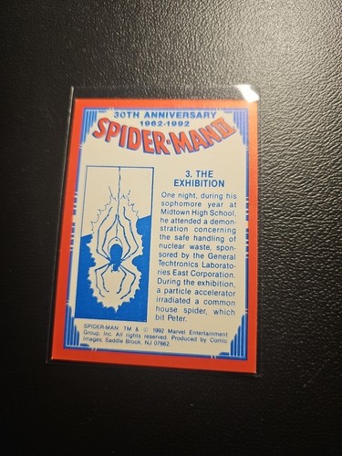 1992 Marvel Spider Man II Card #3 The Exhibition 30th Anniversary Set ...