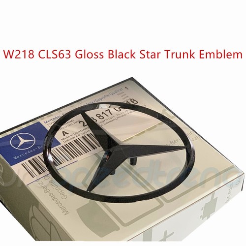 W218 CLS63 Gloss Black Star Trunk Emblem AMG CLS 63 550 Rear Logo Badge ...