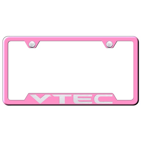Cut-Out License Plate Frame for Honda VTEC on Pink [Officially Licensed ...