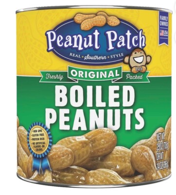 2 Cans Peanut Patch Original Canned Boiled Peanuts 27 oz, Can | eBay