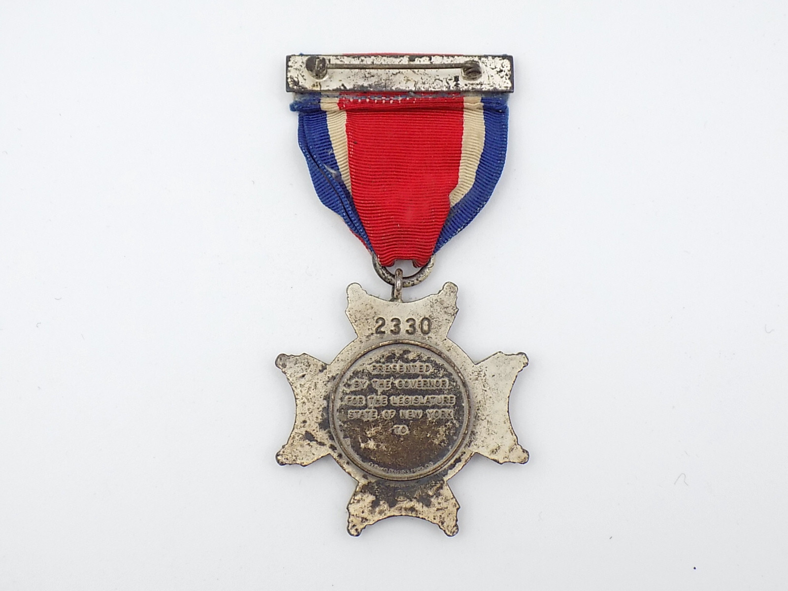 Original WWII New York Conspicuous Service Cross Numbered & Named | eBay