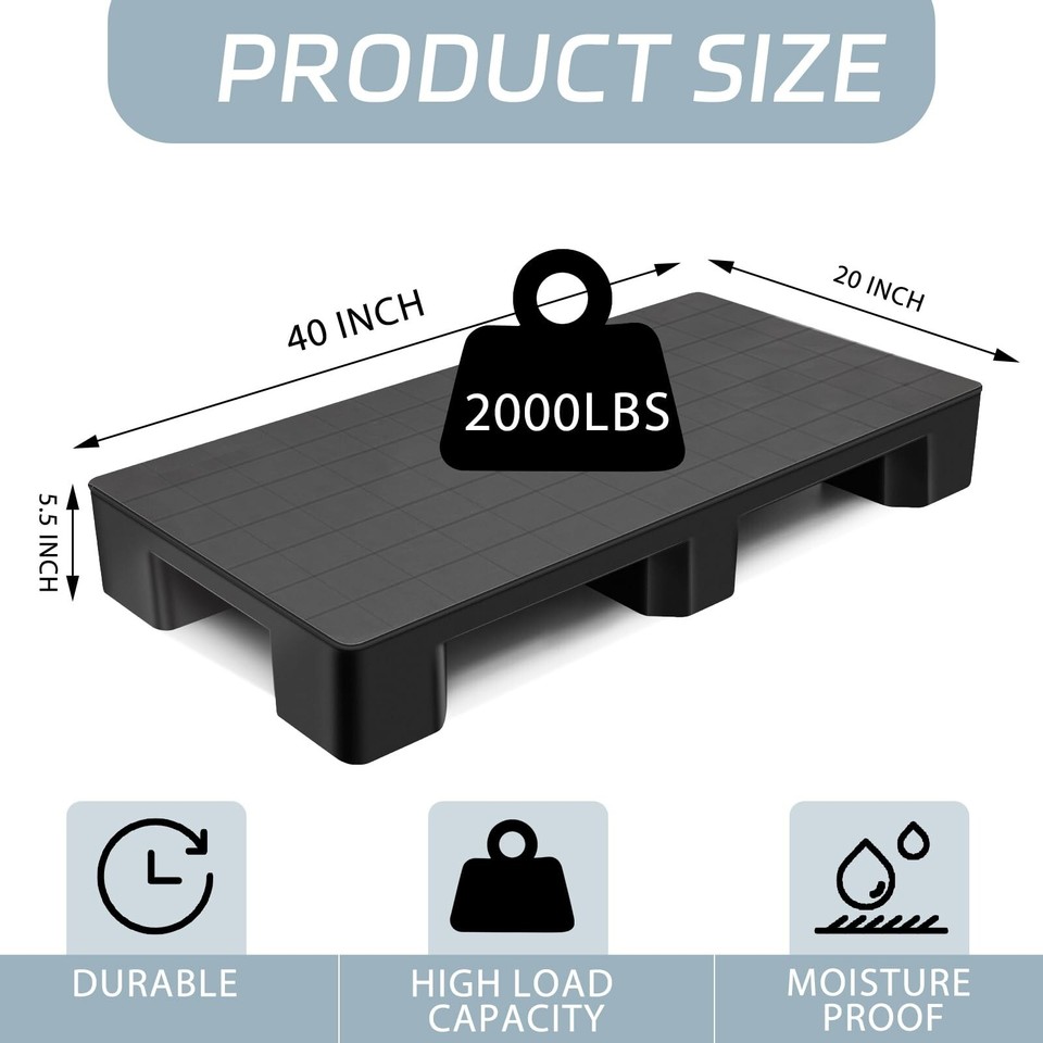 Plastic Pallets for Basement Storage Easy to Stack Lightweight Floor ...