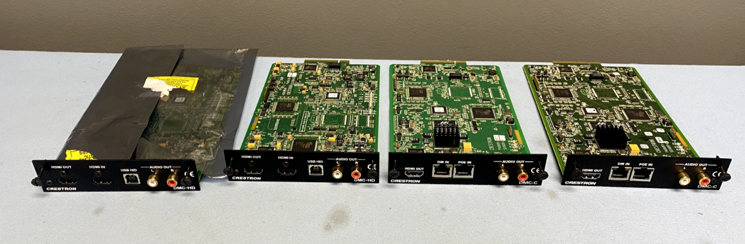 Crestron (2) DMC-HD & (2) DMC-C Lot of DM Switcher Input Cards 6502667 ...