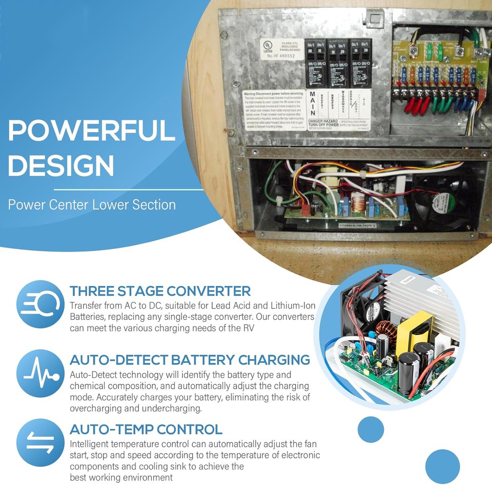 for Parallax 081-7155-000 Converter Section Replacement 55Amp 7155 WFCO ...