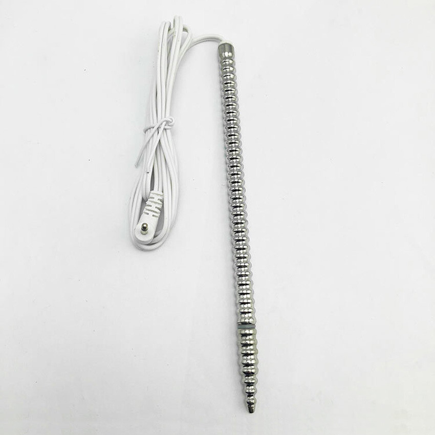 Male Electric E-stim Stretcher Urethral Sounding Rod Penis Plug Dilator ...