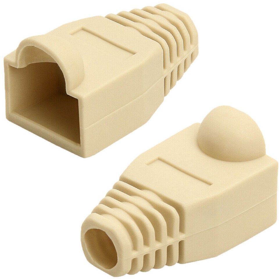 50 Pack Cat5e Cat6 Boots Ethernet Cable End Cap Grip Network RJ45 ...