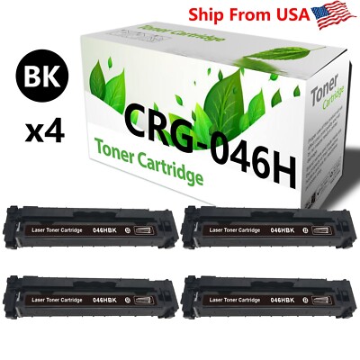 4PK 046H 46H Toner Cartridge imageCLASS LBP654Cdw 653Cdw Printer BLACK ...