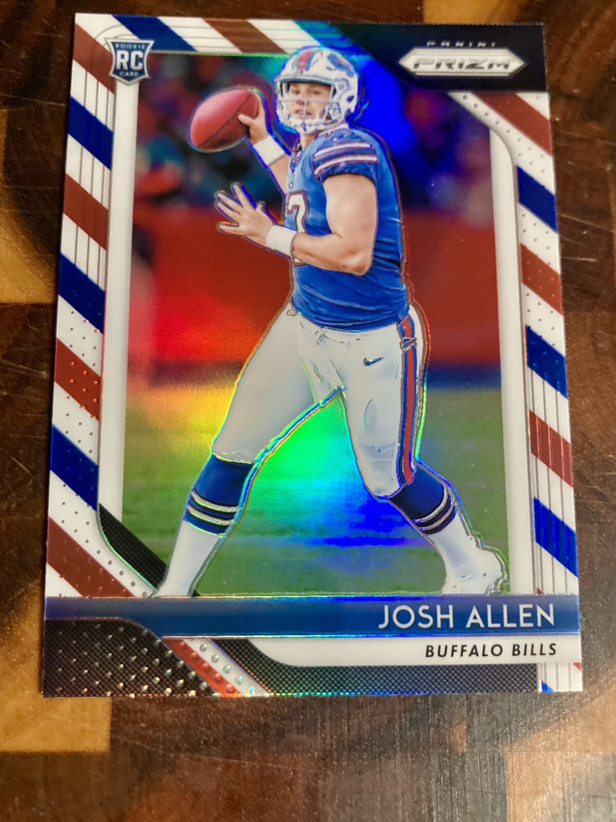 Josh Allen Rookie Card Red White And Blue Prizm 2018 Panini Prizm #205 ...