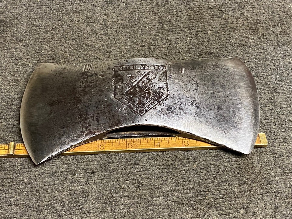 Vintage Wyeth Hardware Double Bit Embossed Axe 3 Lbs. 2 Oz. Kelly Axe ...