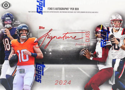 2024 Topps Signature Class Football Hobby Box *FACTORY SEALED* (5 AUTOS ...
