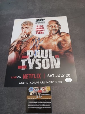 Jake Paul 8x10 Signed Boxing Photo Vs Certified | eBay