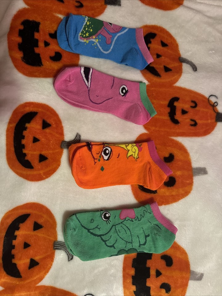 Barney & Friends Socks UNUSED RARE HOT TOPIC EXCLUSIVE | eBay