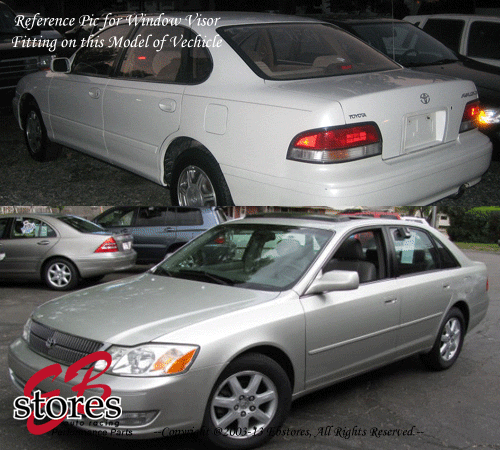 Rain Guards Visor 4pc Deflector For Toyota Avalon 1995 1996 1997 1998 ...