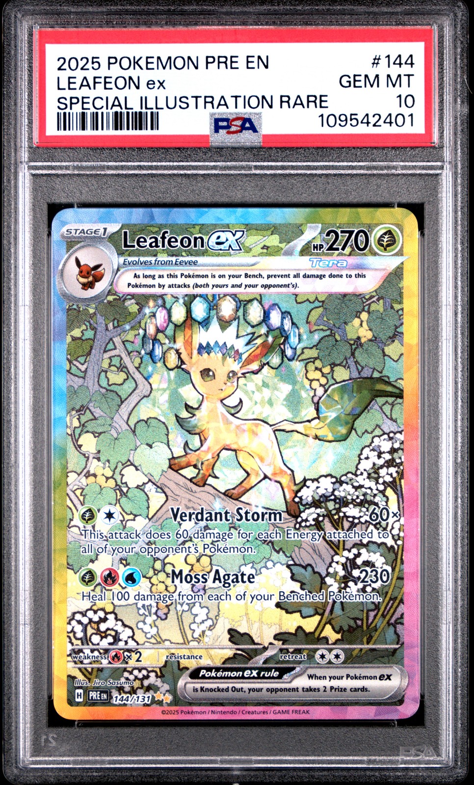 Leafeon ex 2025 Scarlet & Violet: Prismatic Evolutions #144/131 Special ...