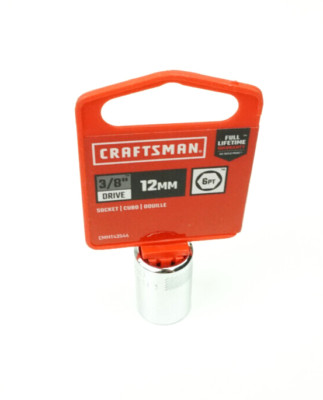 Craftsman 12mm 6 Point Shallow Chrome Socket 3/8" Drive CMMT43544 | eBay