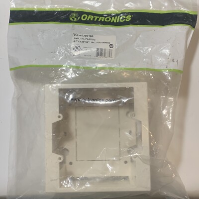 Ortronics OR-40300186, Surface Mount Outlet Box, One Piece, Fog White ...