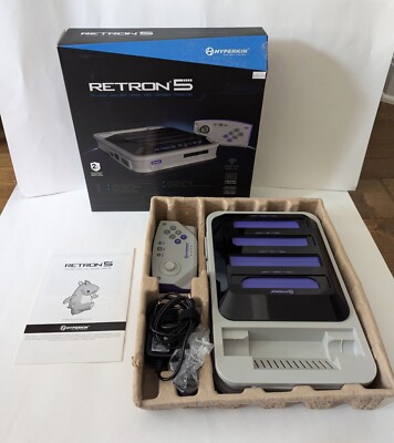Hyperkin Retron 5 COMPLETE TESTED SNES NES GENESIS GAMEBOY ADVANCE ...