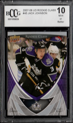 2007-08 UD Rookie Class #45 Jack Johnson RC (LA Kings) BCCG 10 | eBay