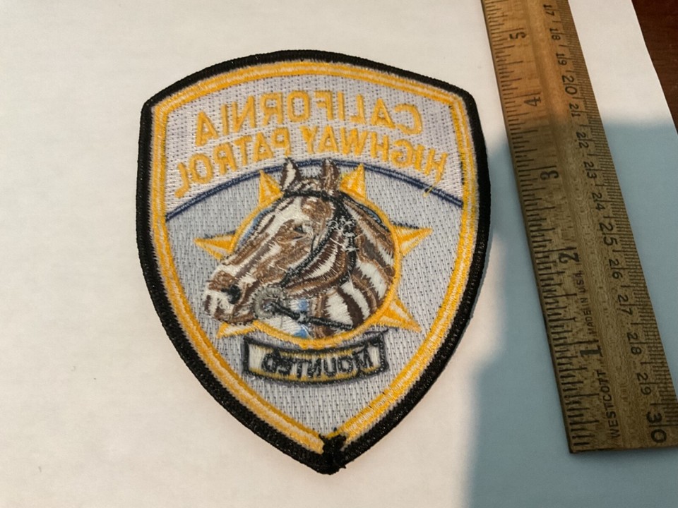 California Highway Patrol Mounted collectable Patch Full size New | eBay
