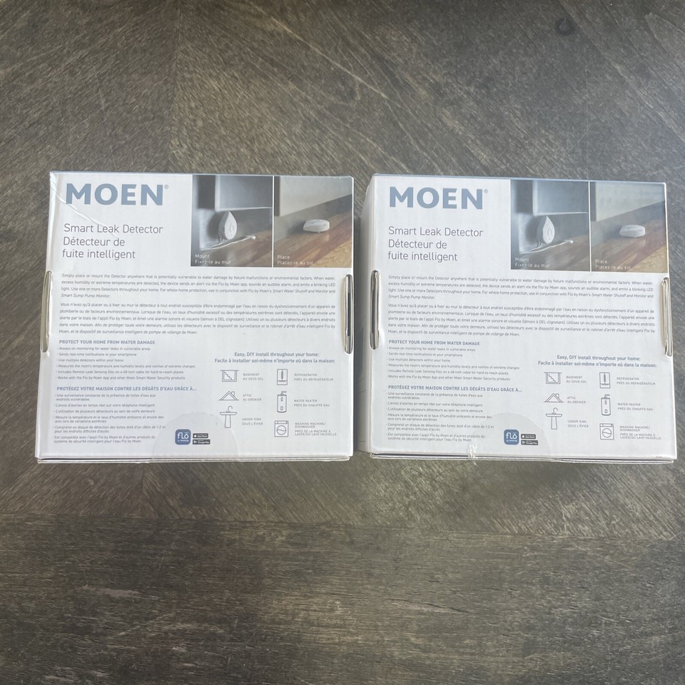 2 Pack Moen Smart Leak Detector, Model: 920-004 💦💧🚨 860000103596 | eBay
