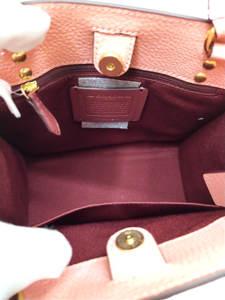 Coach Dempsey 22 Pink Leather With Creature Patches Women's Leather ...