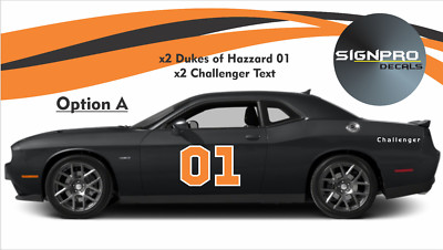 Dukes of hazzard General Lee door decal sticker 01 decal kit + Side ...