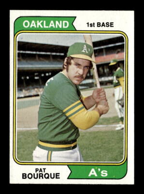 1974 Topps #141 Pat Bourque Oakland Athletics EX-MT Baseball Card *G324 ...