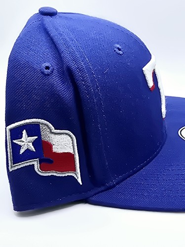 47 Brand MLB Texas Rangers FLAG PATCH Blue Youth Snapback Captain Hat ...