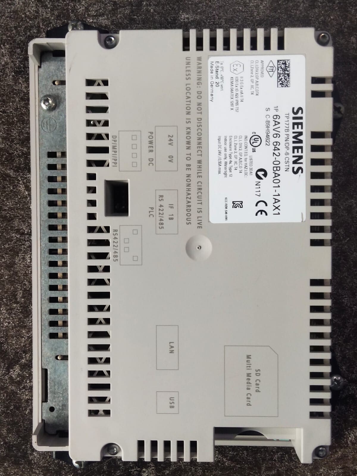 Siemens 6AV6 642-0BA01-1AX1 TP177B PN/DP Touch Panel Color 6" | eBay