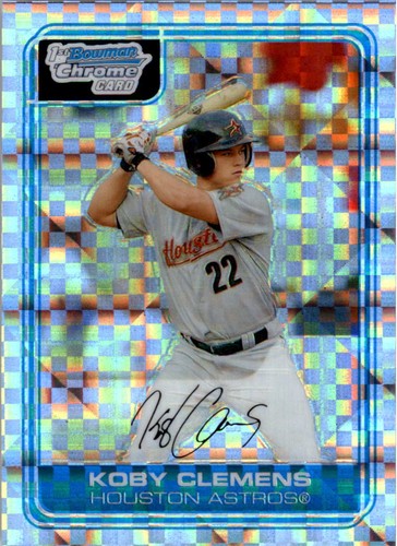 2006 Bowman Chrome Prospects X-Fractors #BC111 Koby Clemens /250 - NM ...