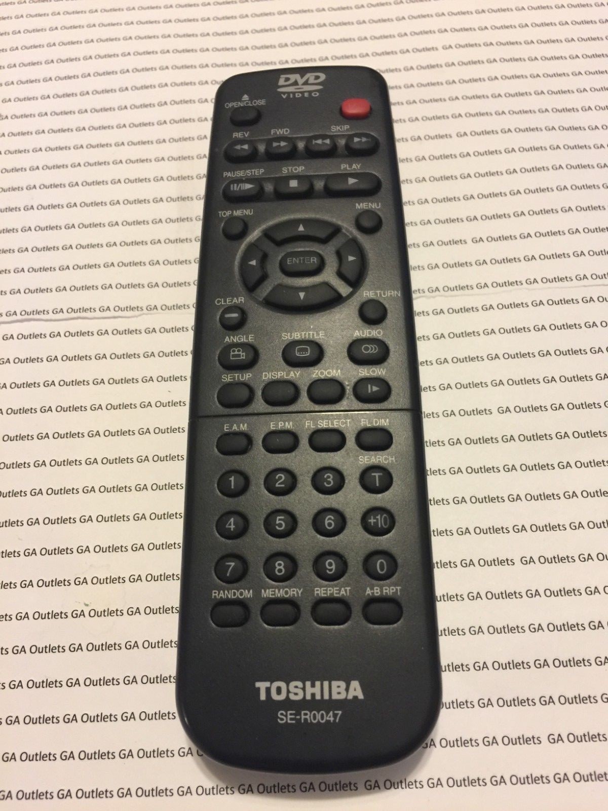 TOSHIBA DVD REMOTE CONTROL SE-R0047 for SD-1700 SD-1700U SD-1750 | eBay