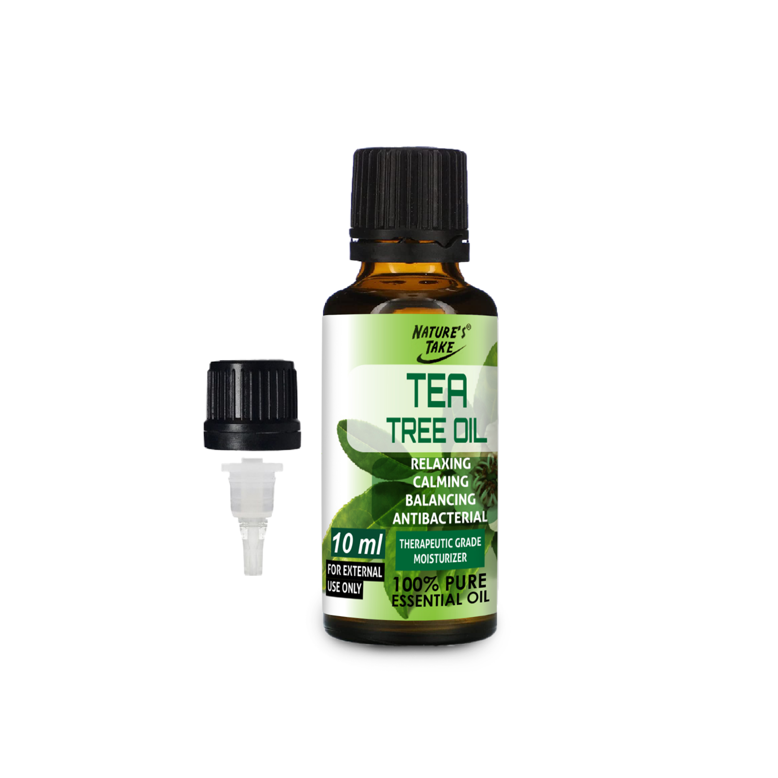 100% Pure Tea Tree Essential Oil Certified Organic Face Skin Hair ...