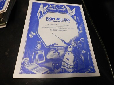 Ron Allesi Used & Rare Magic Catalog Magazine Newsletter Dunkirk, NY 1/ ...