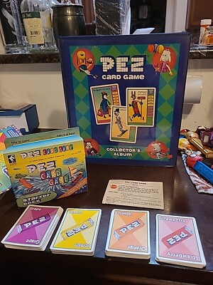 Pez Card Game Album Binder Filled w/ Pez Card Game Collector Cards RARE ...