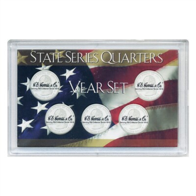 Harris Coin Snaplock Holder For 5 State Quarters Frosty Case 3x5 ...