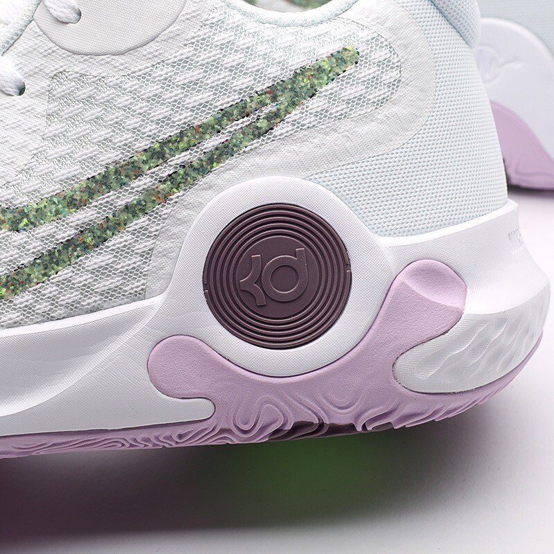 NIKE KD TREY 5 IX WHITE LIME GLOW LIGHT PURPLE DJ6921-100 SIZE 9 | eBay