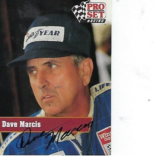 DAVE MARCIS SIGNED 1991 PRO SET RACING #71 - NASCAR | eBay