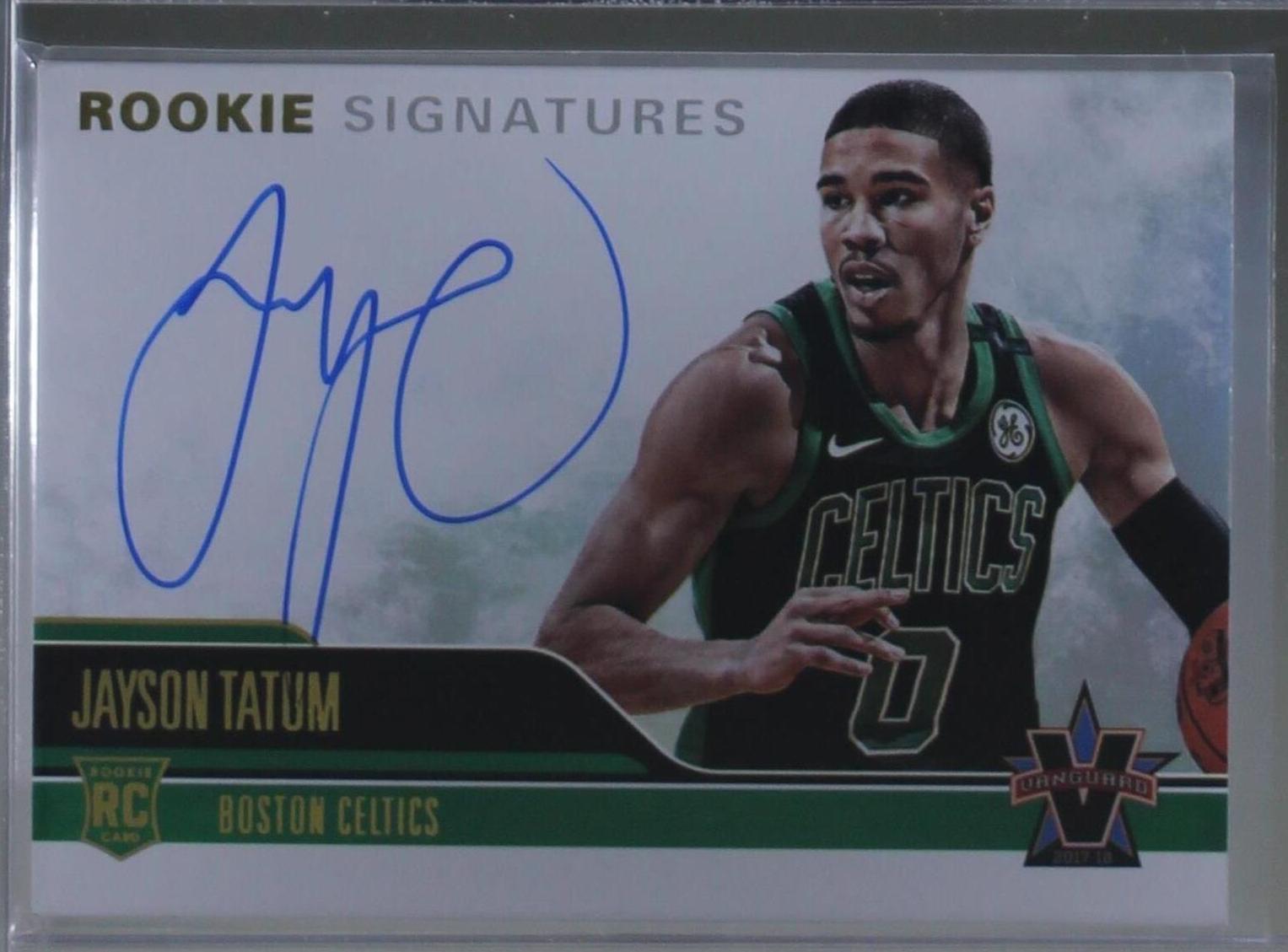 2017-18 Panini Vanguard - Rookie Signatures Jayson Tatum #119 /99 (AU ...