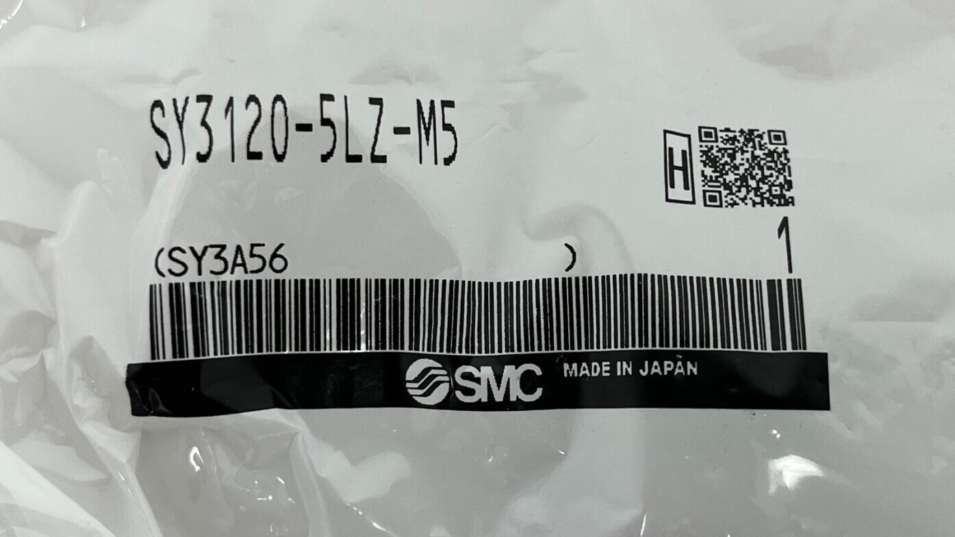 SMC VALVES SY3120-5LZ-M5 Solenoid Air Control Valve 1/8 Inch 24vdc | eBay
