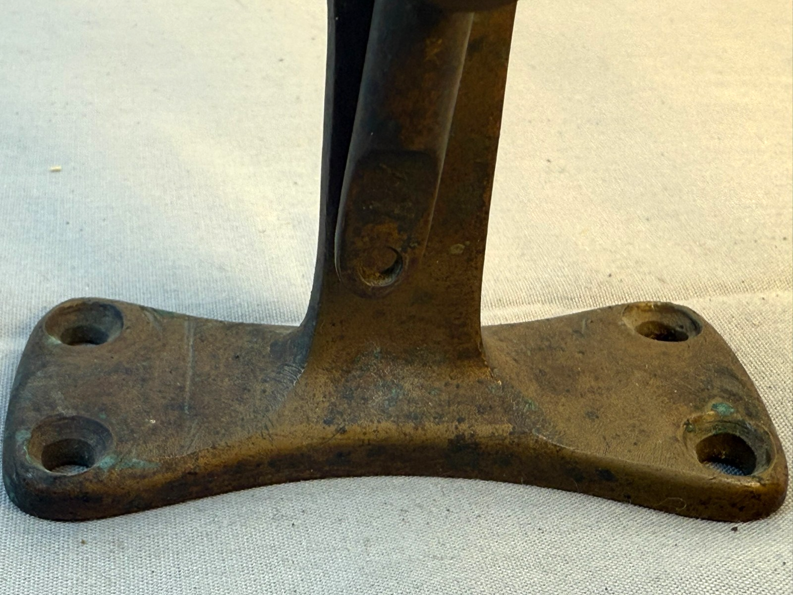Antique Cobbler Shoe Last Clamp Adjustable Bench Mount Brass Ratchet ...