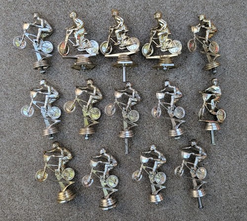 14 Vintage BMX Bicycle Racing Trophy Toppers Motocross | eBay