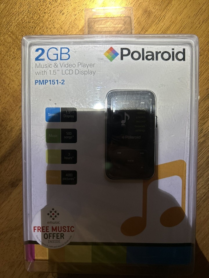 New!!! Polaroid Music and Video Player PMP 151-2 | eBay