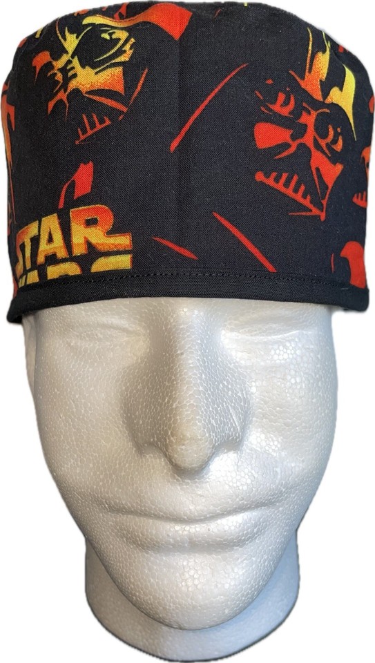 Star Wars Darth Vader Orange Yellow Scrub Hat Chemo Cap | eBay