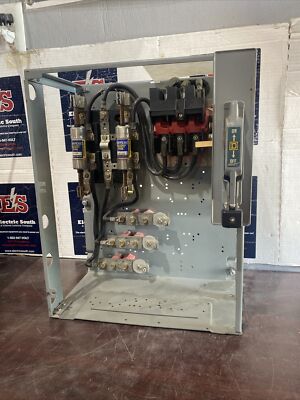 Square D Model 4 18” Fusible Feeder Bucket W/ 90 Amp Fuses No Door | eBay