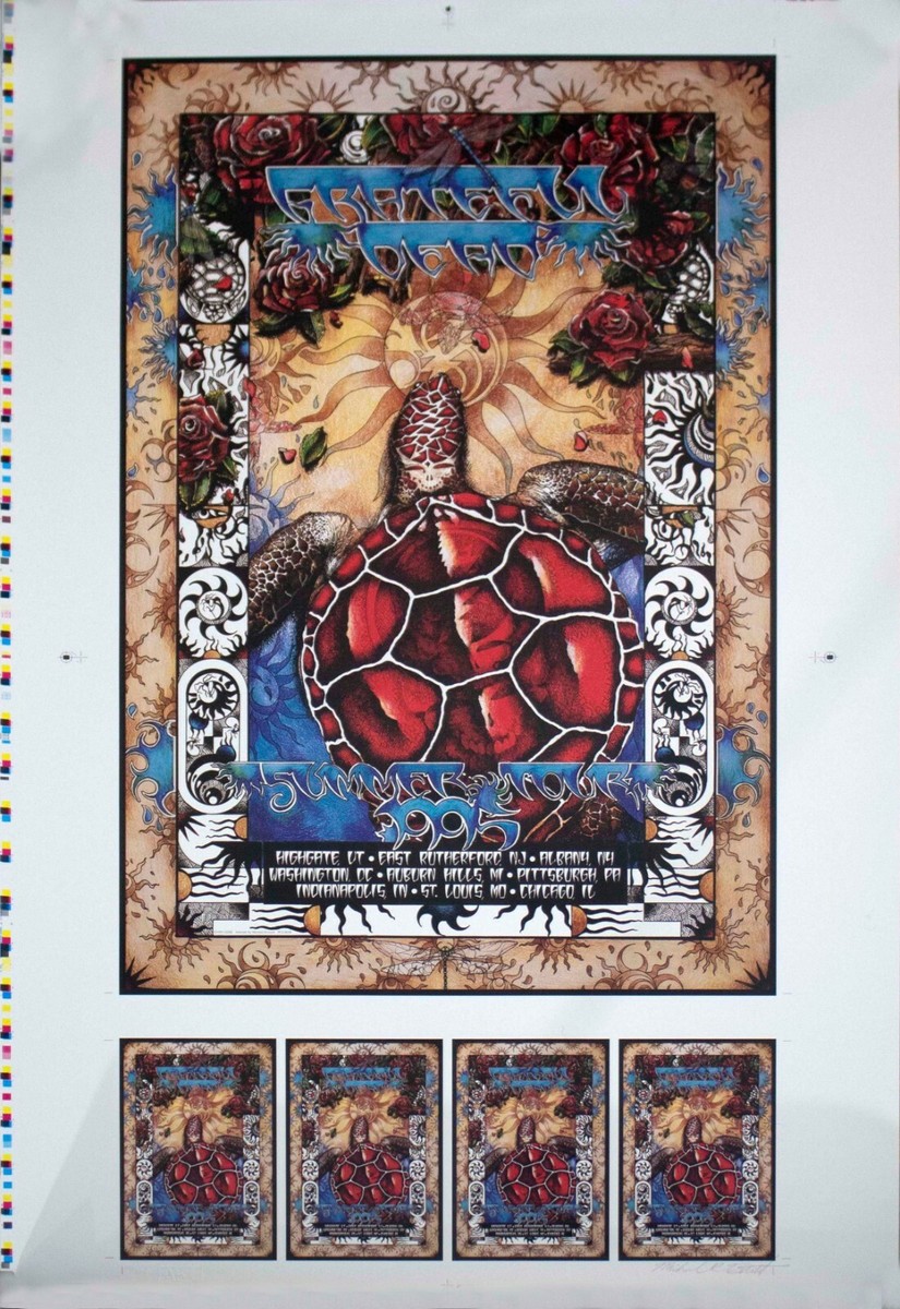 Turtle Grateful Dead Tour Poster