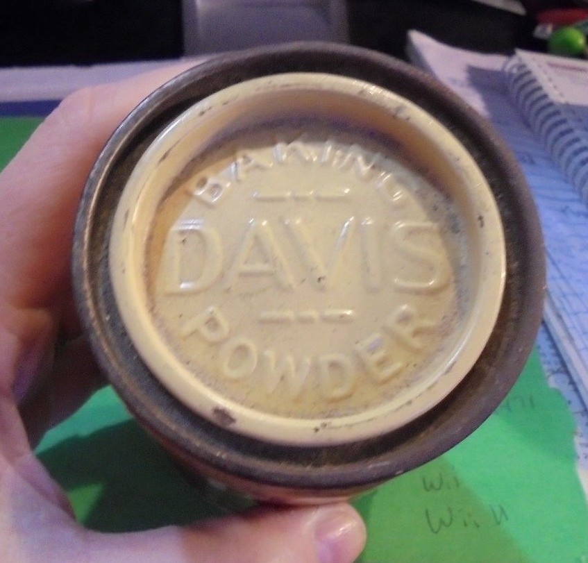 Vintage Davis Baking Powder Tin Can 8 Oz Penick & Ford New York With ...