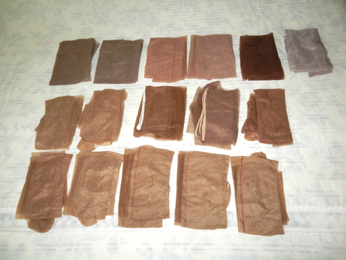 LOT 16 Vintage Unworn Tan Sheer Nylon Hosiery No Seam Reinforced Toe ...