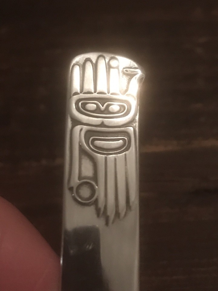 Vintage Sterling Silver Potlatch Spoon Tlingit - Haida Alaska “Eye In ...